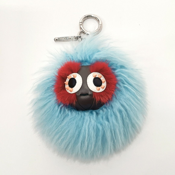 Fendi | Accessories | Fendi Bag Bugs Monster Charm Keychain Faux Fur ...
